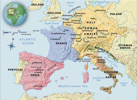 Northern Renaissance Map Flanders