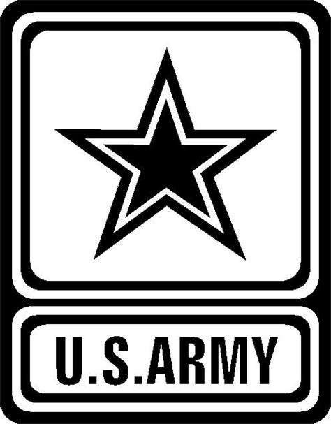 Us Army Logo In Black And White Military Printables Logo Black And