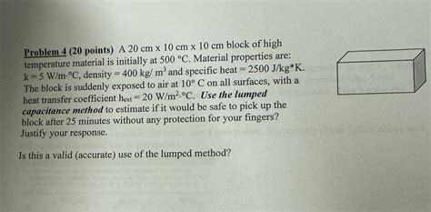 Solved Problem 4 20 Points A 20 Cm×10 Cm×10 Cm Block Of