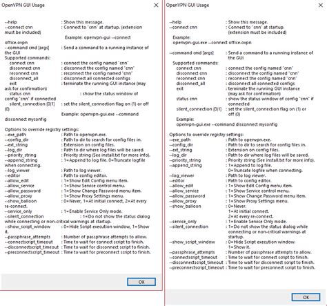 Output Of Openvpn Gui Help Is Messy And Inconsistent Issue OpenVPN Openvpn Gui GitHub