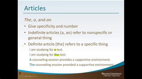 Examples Of Articles In Grammar