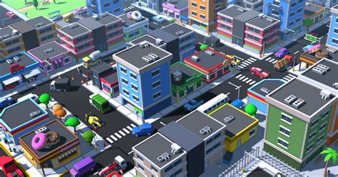 Casual Town Pack 3d Modular Assets 3d Urban Unity Asset Store