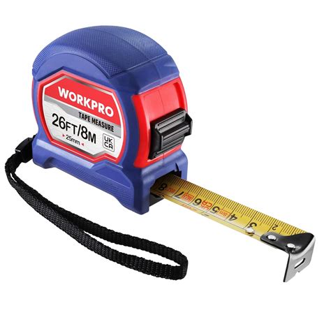 Workpro Tape Measure 8m 26ft Retractable Professional Measuring Tape