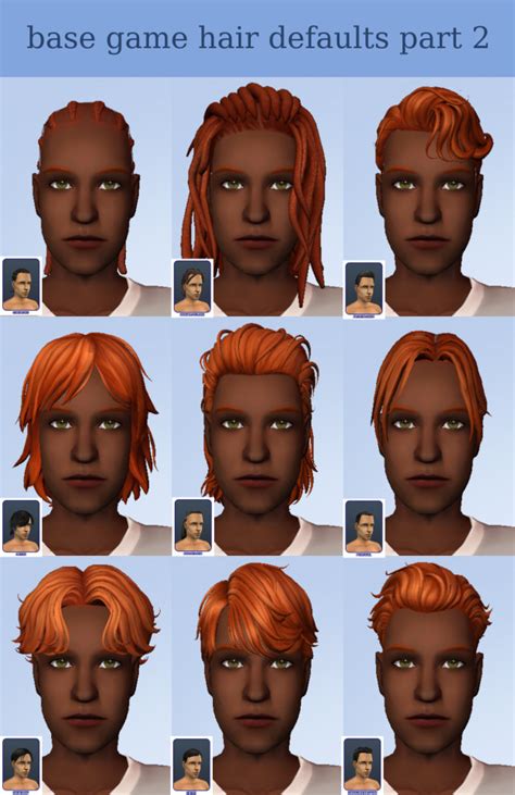 Today I Have A Few Defaults Replacements Of Some Base Game Hairs For You Guys Information