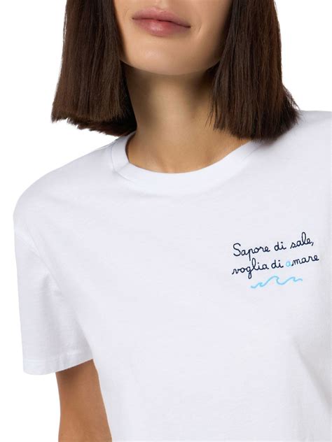 Mc2 Saint Barth Woman Cotton Jersey Crewneck T Shirt Emilie With Voglia