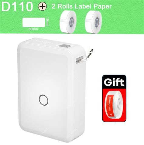 D110 Label Printer Cable Label Maker Wireless Prin Grandado