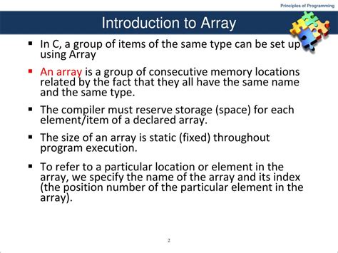 PPT Chapter Arrays PowerPoint Presentation Free Download ID