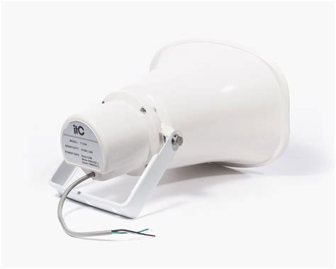 Рупорний гучномовець 30 Вт Itc T 720a 15 30 Вт 100В Ip66 корпус Abs металева монтажна скоба