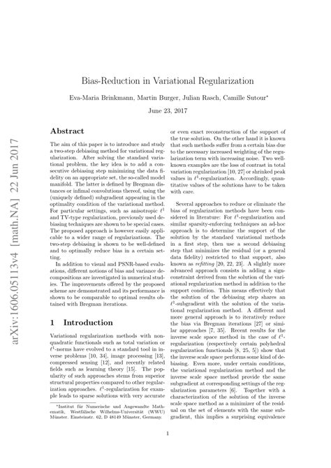 Pdf Bias Reduction In Variational Regularization