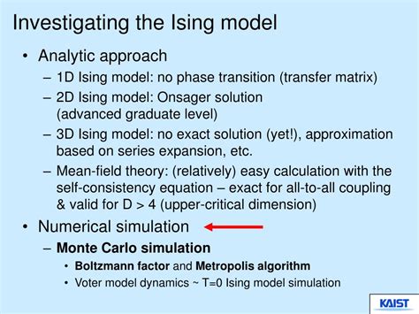 Ppt Introduction To Ising Model And Opinion Dynamics For Non