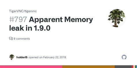 Apparent Memory Leak In 1 9 0 Issue 797 TigerVNC Tigervnc GitHub