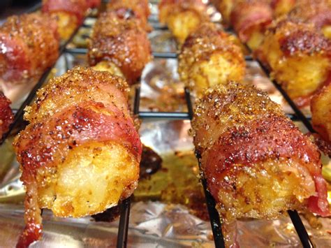 Brown Sugar And Chili Bacon Wrapped Tater Tots A Ginger In The Kitchen