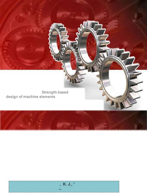 1 Introduction Machine Design Pdf Applied And Interdisciplinary