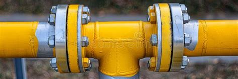 Detailed View Of Pipeline And Support Structure In Industrial Facility For Petrochemical