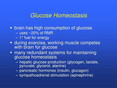 Ppt Glucose Homeostasis Powerpoint Presentation Free Download Id