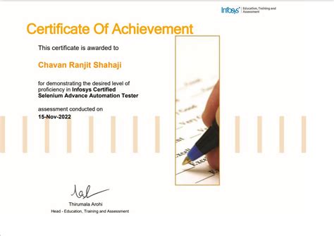 Infosyspune Infosystraining Infosysconsulting Seleniumautomation… Ranjit Chavan