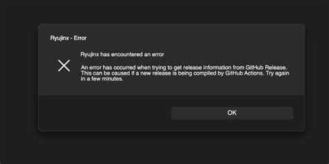 How To Fix Ryujinx Has Encountered An Error Github Issue