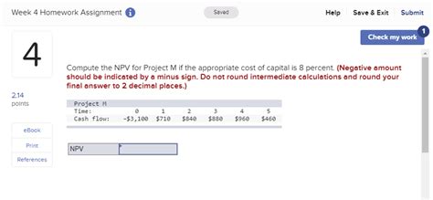 Solved Week 4 Homework Assignment I Saved Help Save And Exit