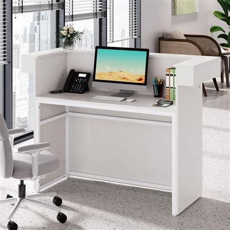 Reception Desk With Counter Reception Desk Office Computer Table Oak