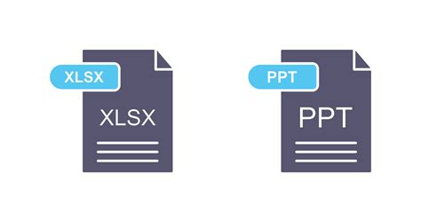 XLSX And PPT Icon 32780847 Vector Art At Vecteezy