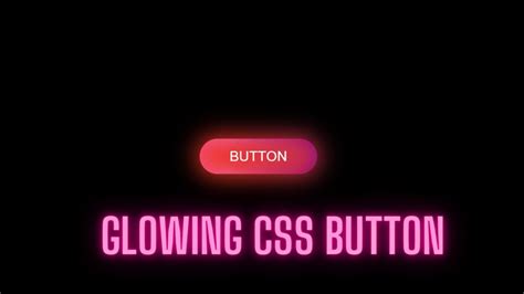 Create Awesome Glowing Gradient Button With Html And Css Css Glowing