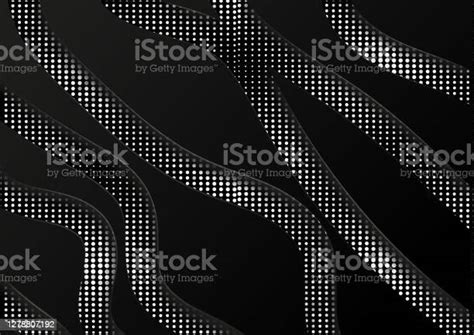 검은 종이 컷 배경 물결 모양의 층으로 질감추상 사실적인 종이 컷 장식 0명에 대한 스톡 벡터 아트 및 기타 이미지 0명 3차원 형태 Diy Istock