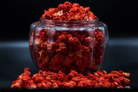 Flaming Hot Popcorn Uncle Bobs Popcorn