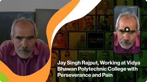 Jay Singh Rajput Peon At Vidya Bhawan Polytechnic College Udaipur