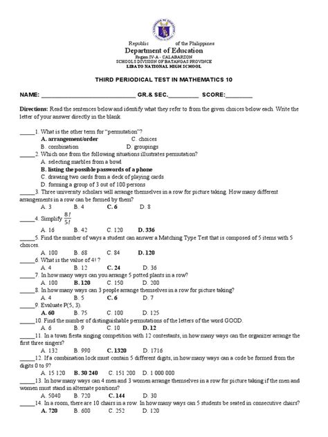 Pt G10 Math Pdf