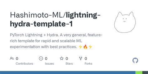 Github Hashimoto Mllightning Hydra Template 1 Pytorch Lightning Hydra A Very General