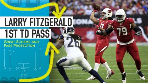 Larry Fitzgeralds First Touchdown Pass Youtube