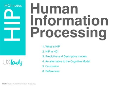 Ux Lady Human Information Processing Ppt