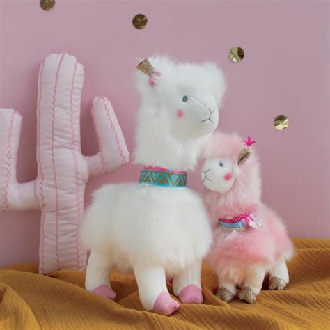 Мягкая игрушка Histoire d'Ours "Лама Glitter", розовая, 20 см купить в ...