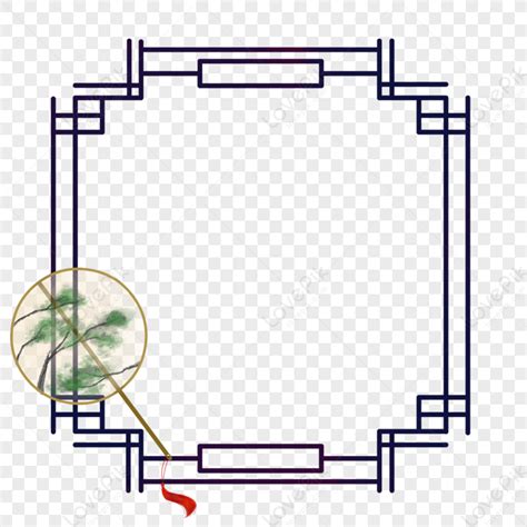 Creative Frame Element Graphic Calligraphy Frame Frame Purple