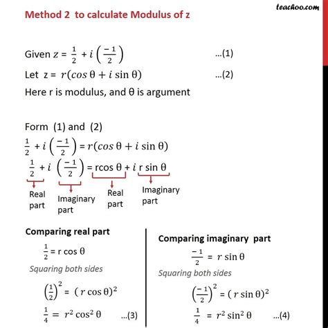 Example Find Modulus Argument Of I I Examples