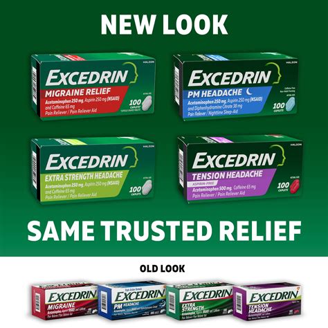 Excedrin Tension Headache Relief Caplets 24 Count Amerikasepetim