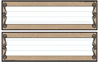 Rustic Chic Theme Name Plates Editable FREEBIE Rustic Chic Rustic Name Plate