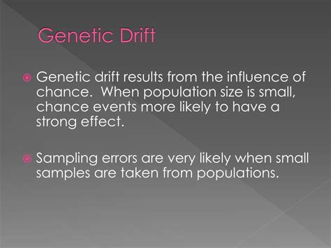 PPT Genetic Drift PowerPoint Presentation Free Download ID