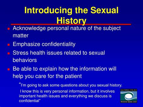 PPT An Introduction To Taking A Sexual History And Client Centered Risk Reduction Counseling