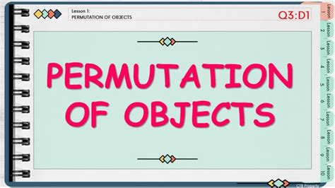G10m Q3 L1 Permutation Of Objects Grade 10pptx