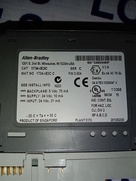 Allen Bradley Analog Input Module 1734 Ie2c Supplier Trader From Bhavnagar Gujarat Latest Price