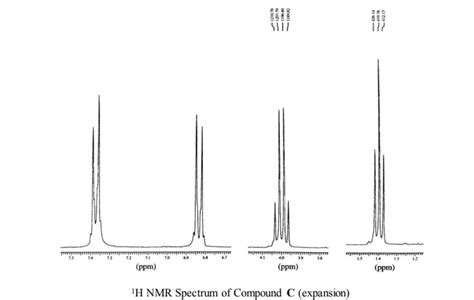 Solved The Following 1h Nmr Spectrum Is Of Compound C With