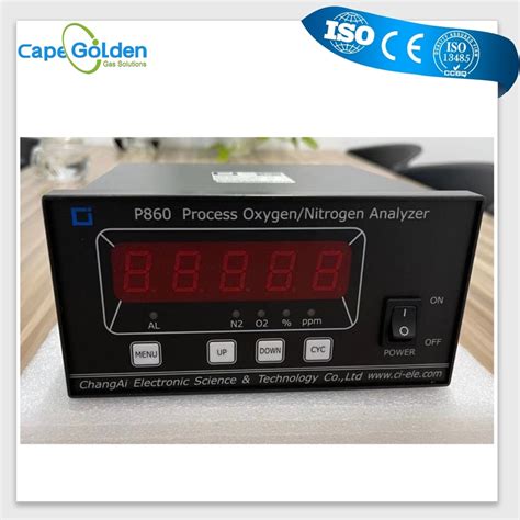 Nitrogen O2 Gas Analyzer P860 Process Portable Oxygen Purity Meter