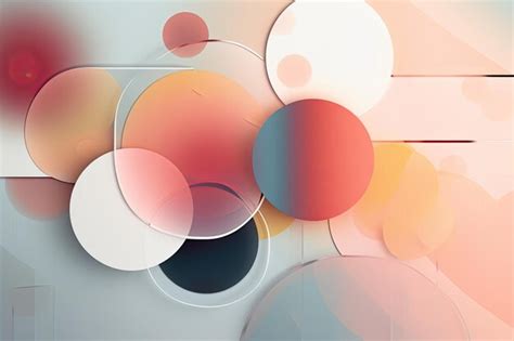 Premium Photo Minimalistic Abstract Background With Overlapping