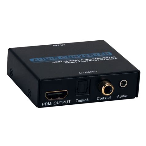 Qvs Hdmi 4k Audio De Embedder Extractor W Hdmi Pass Through Port Micro Center