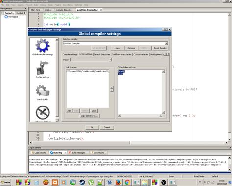 Blog Sobre Computação Com ênfase Em Programação Instalar Libcurl No Codeblocks E Enviar Um