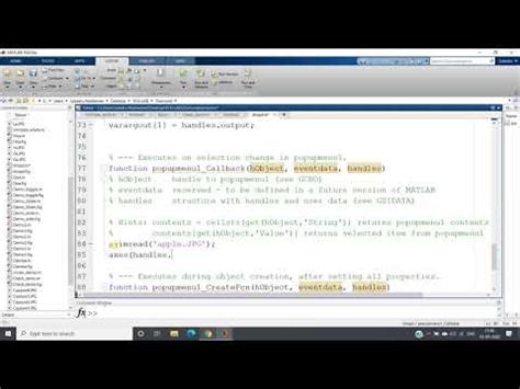 Pop Up Menu Matlab Gui YouTube