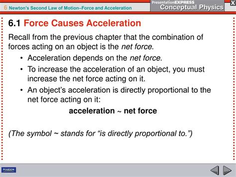 Ppt An Object Accelerates When A Net Force Acts On It Powerpoint