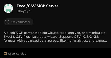 Excelcsv Mcp Server Mcp Servers · Lobehub