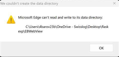 Microsoft Edge Can T Read Write To It S Data Directory Issue